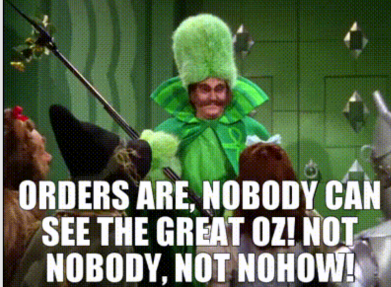 Nobody Gets In To See The Wizard, Not Nobody, Not No How! Insurance ...